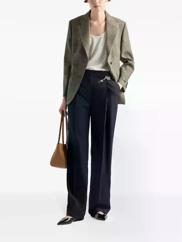 Prada Gabardine Trousers - Blue