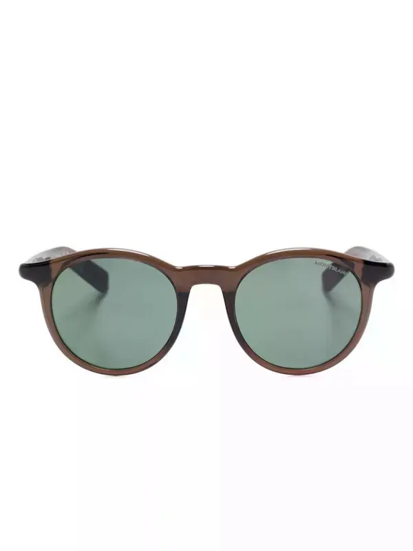 Montblanc Round-frame Sunglasses - Brown