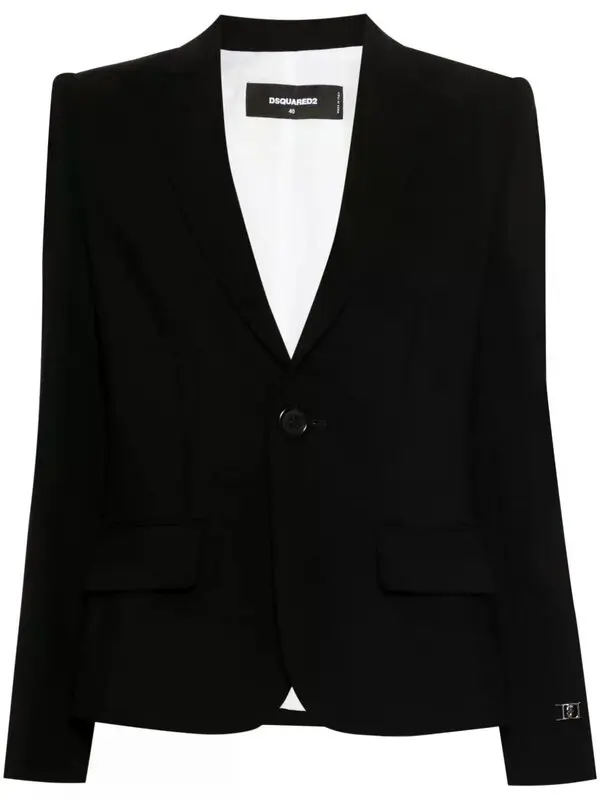 Dsquared2 Logo-plaque Single-breasted Blazer