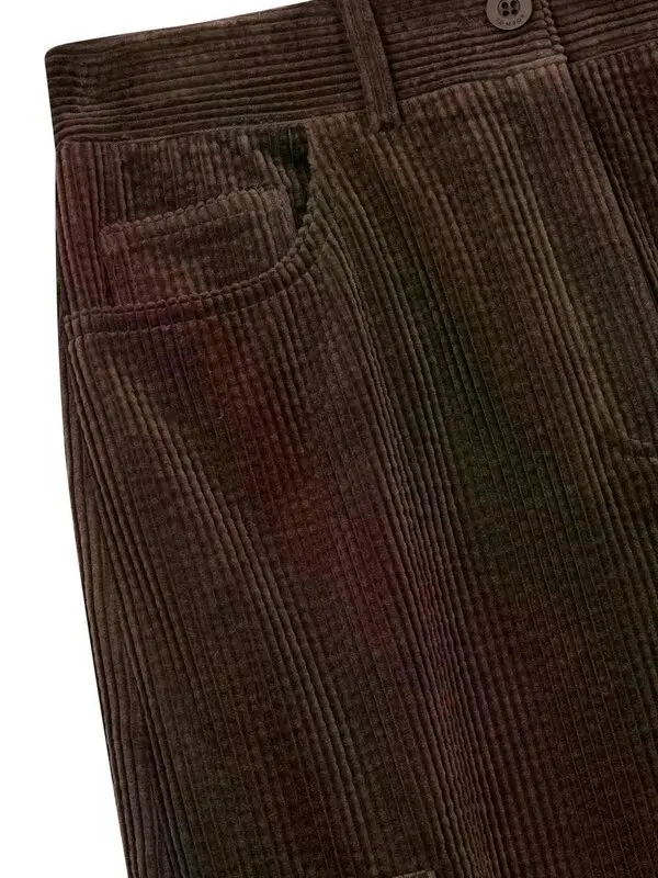 STUDIO TOMBOY Corduroy Cargo Skirt - Brown