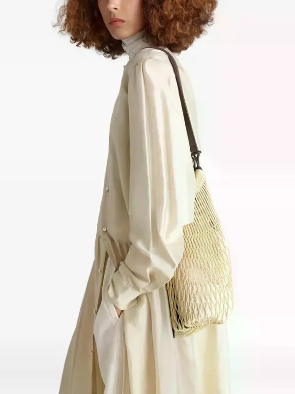 LEMAIRE Medium Filt Net Shopping Bag - Neutrals