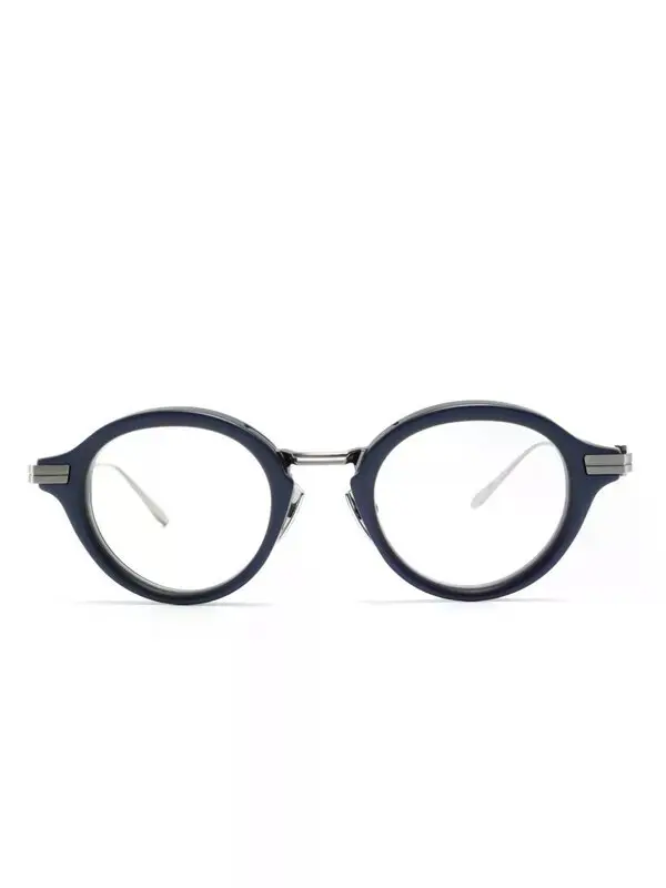 AKONI Round-frame Glasses - Blue