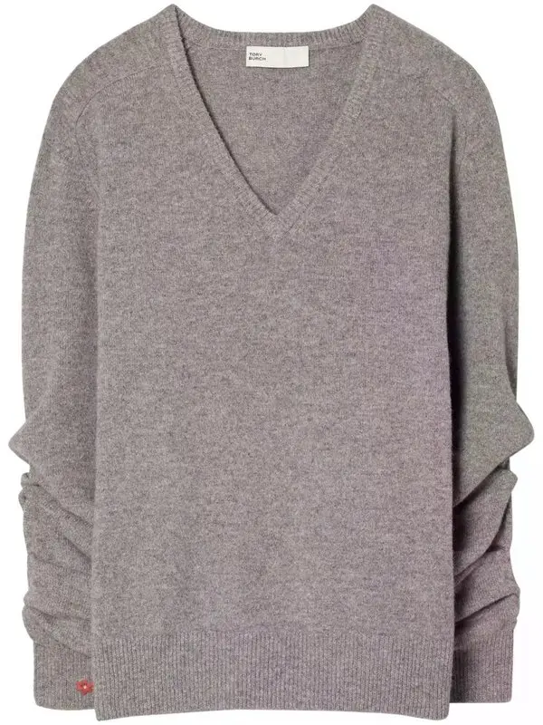 Tory Burch V-neck Wool-blend Sweater