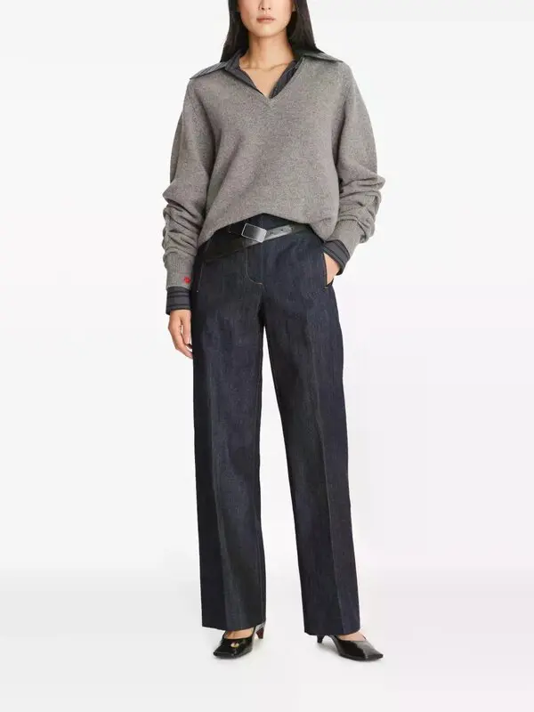 Tory Burch V-neck Wool-blend Sweater