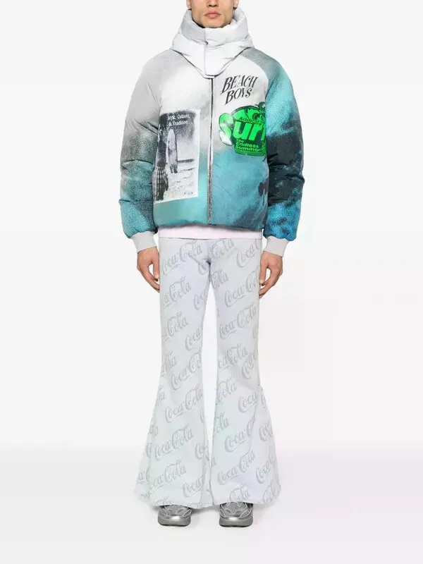 ERL X Coca-cola Jacquard Flared Jeans - Grey
