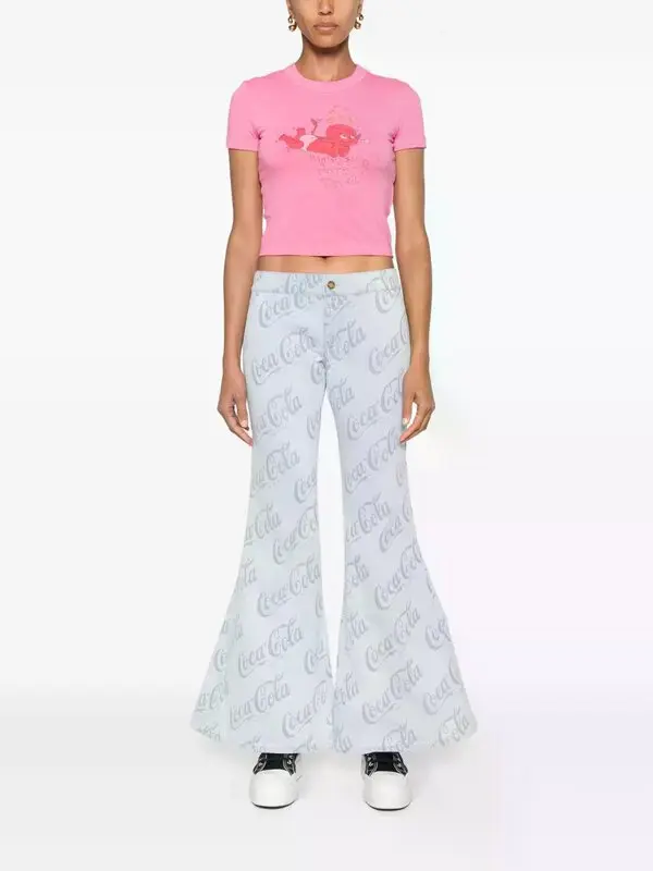 ERL X Coca-cola Jacquard Flared Jeans - Grey
