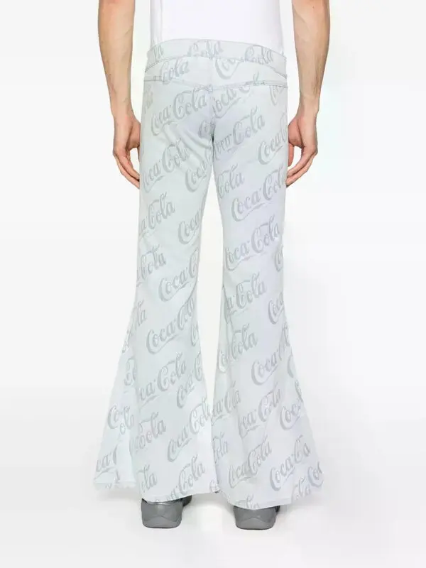 ERL X Coca-cola Jacquard Flared Jeans - Grey