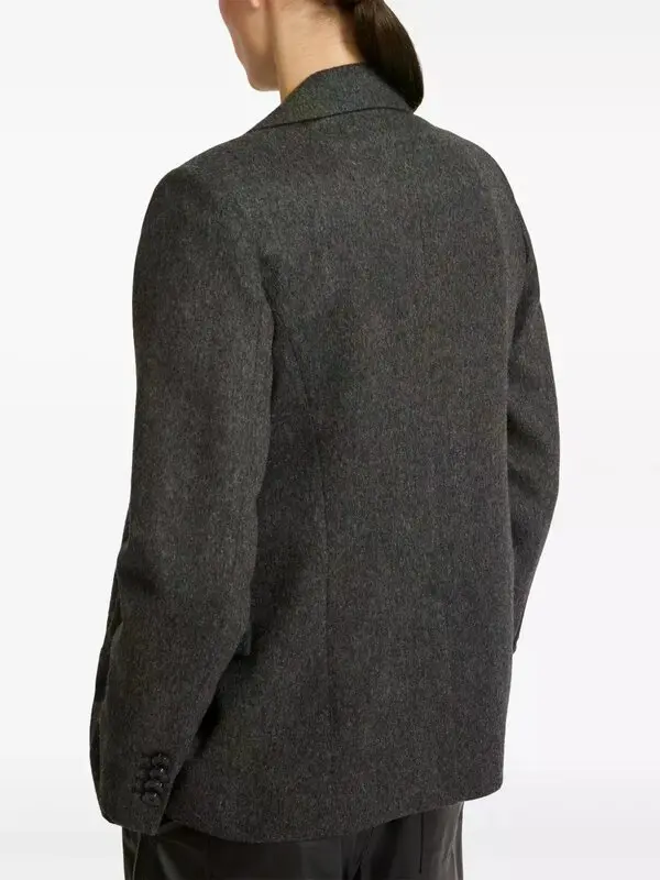 YVES SALOMON Double-breasted Virgin Wool Blazer