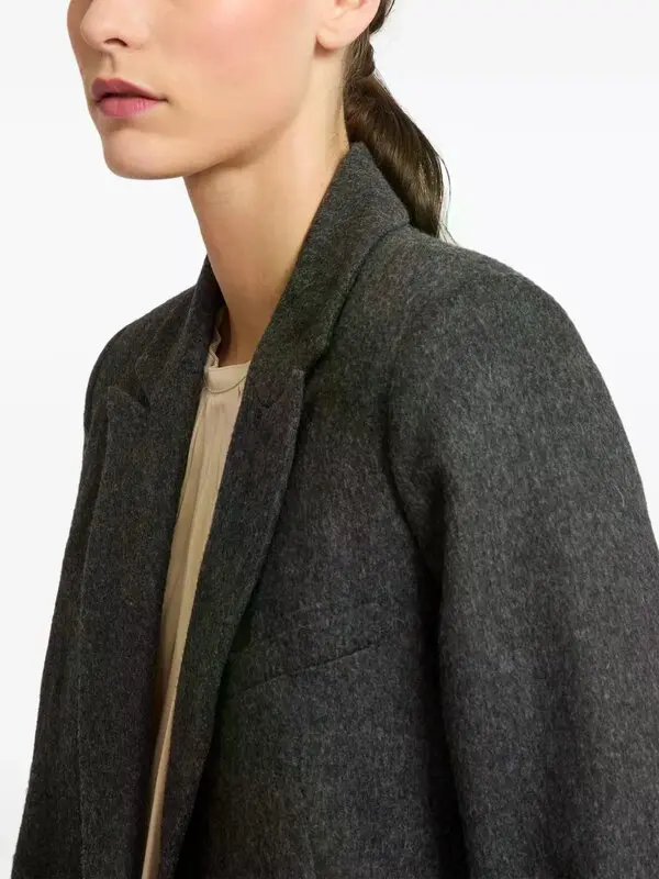 YVES SALOMON Double-breasted Virgin Wool Blazer