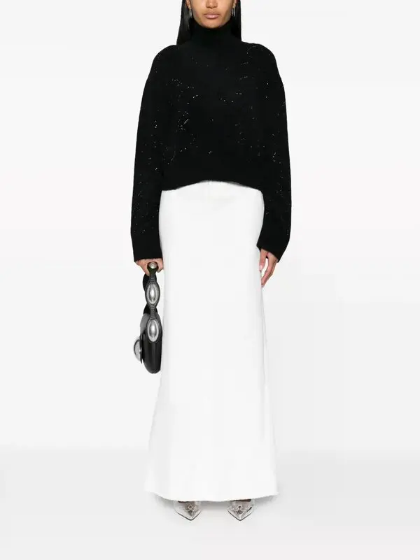 Blumarine Crystal-embellished Knitted Jumper