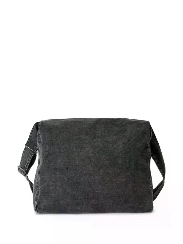 Our Legacy Oversized Denim Messenger Bag - Black