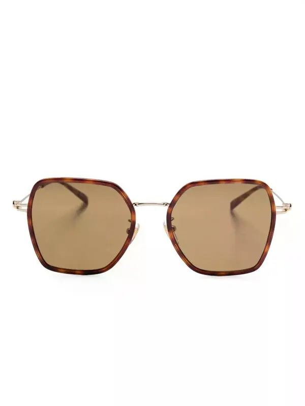 Gucci Tortoiseshell Sunglasses - Gold