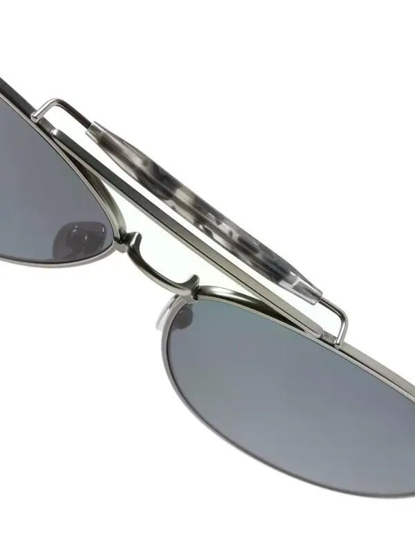 Thom Browne Double-bridge Pilot-frame Sunglasses