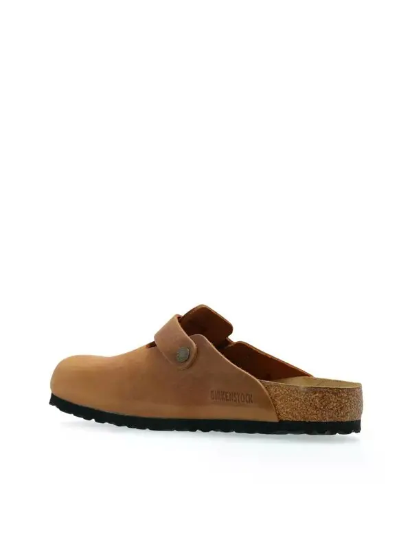 BIRKENSTOCK Boston Leather Slippers - Brown