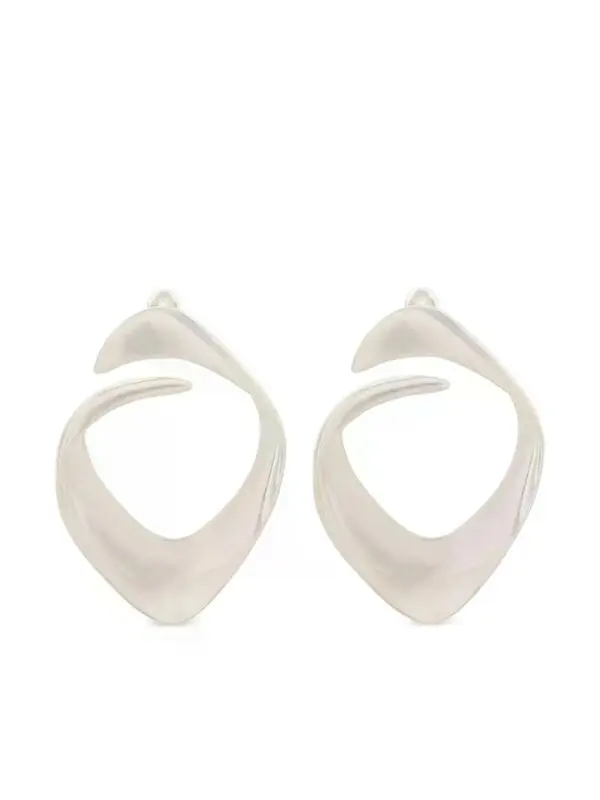 Cult Gaia Lola Brass Earrings - Silver