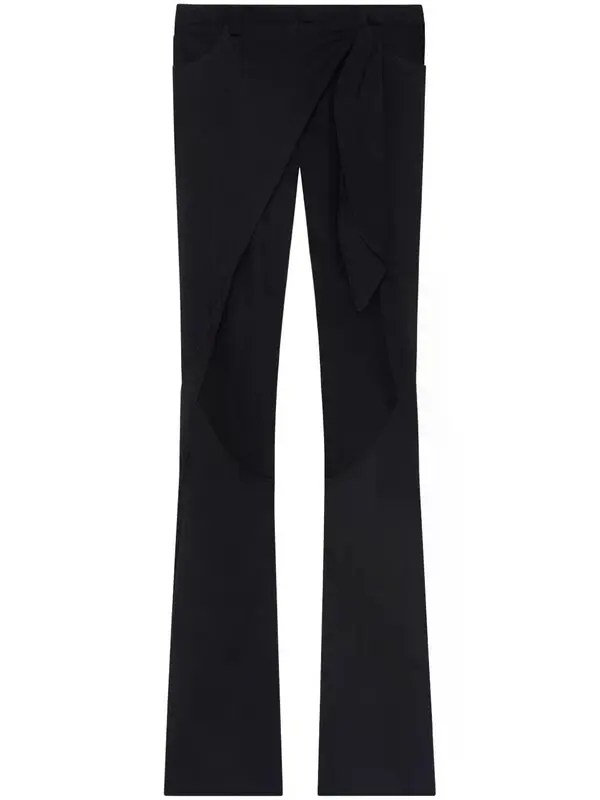 COURREGES Wrap-design Flared Jeans