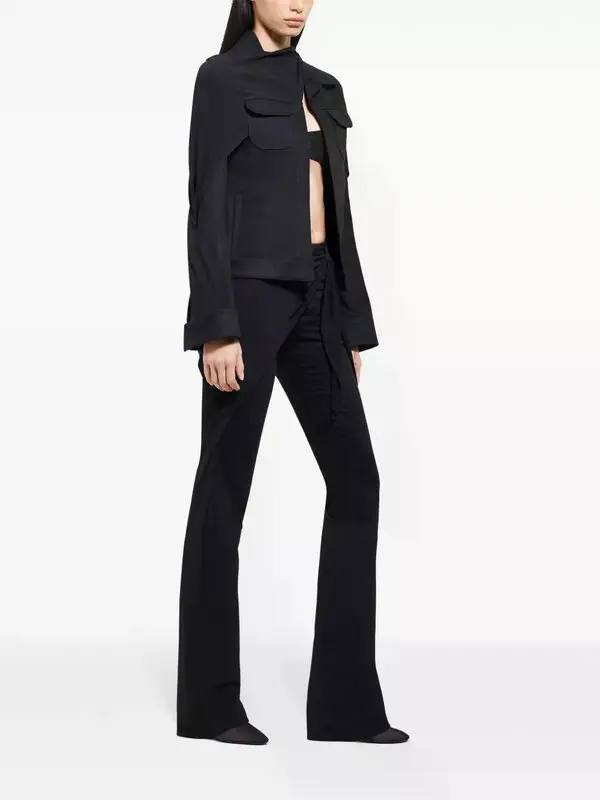 COURREGES Wrap-design Flared Jeans