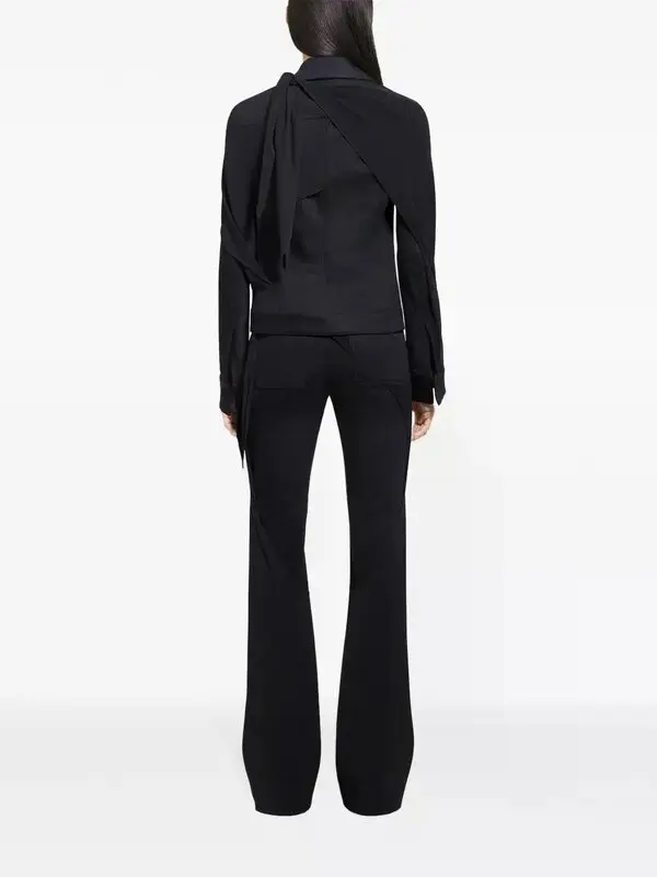COURREGES Wrap-design Flared Jeans