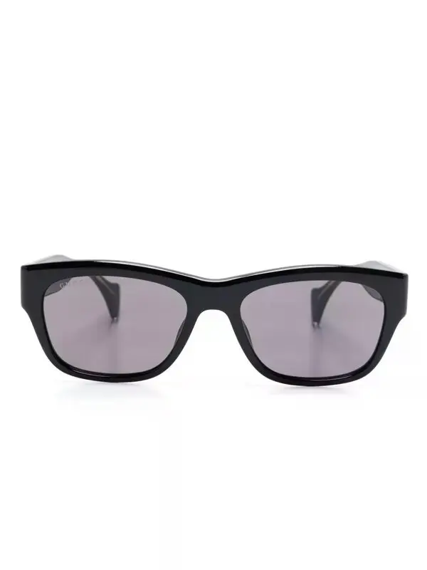 Gucci Rectangle-frame Sunglasses - Black