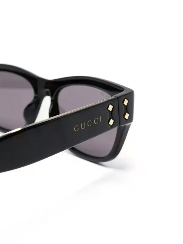 Gucci Rectangle-frame Sunglasses - Black