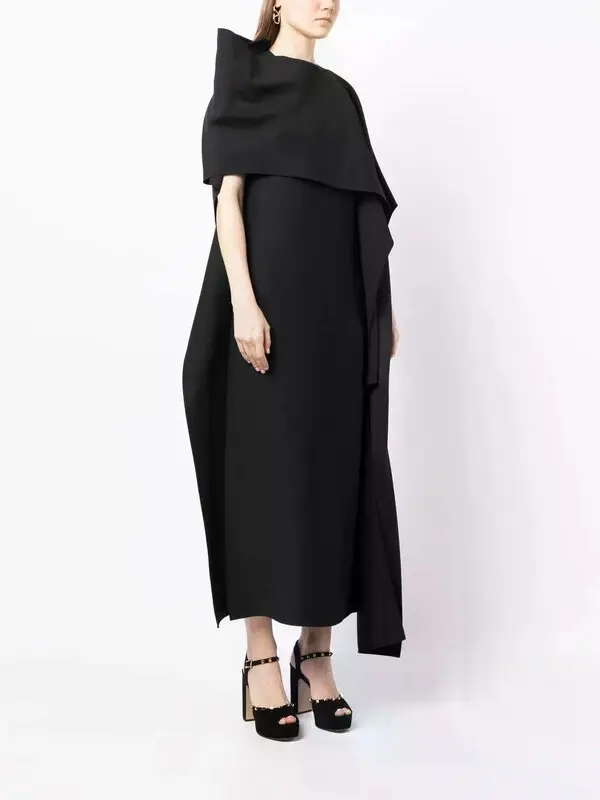 Valentino Garavani Draped Midi Dress