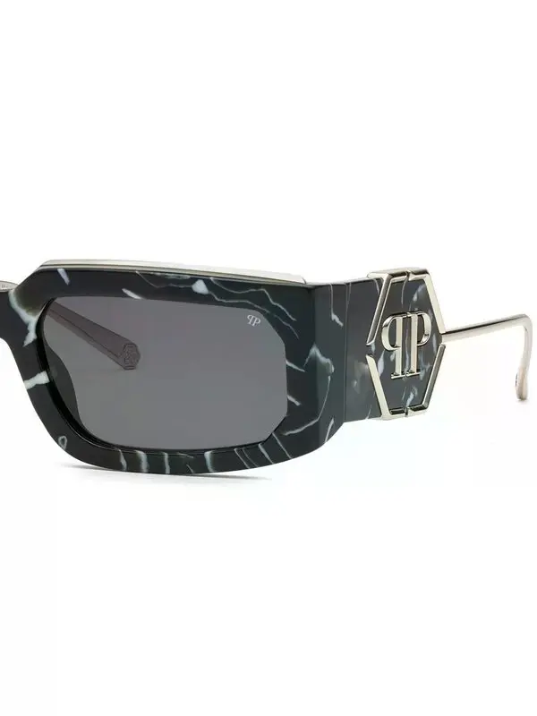 Philipp Plein Rose Venus Rectangle-frame Sunglasses