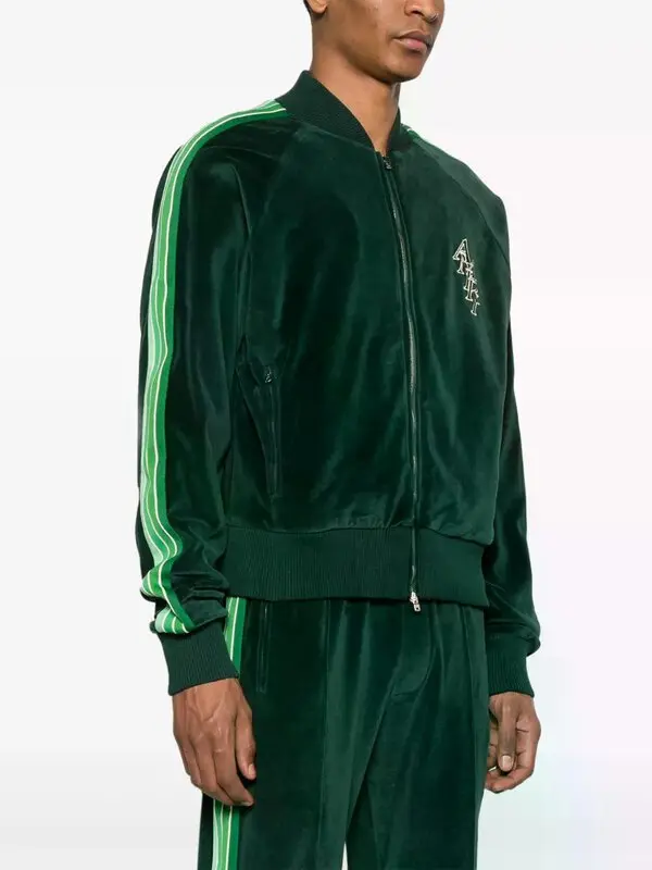 Amiri Stack Monogram Velvet Jacket