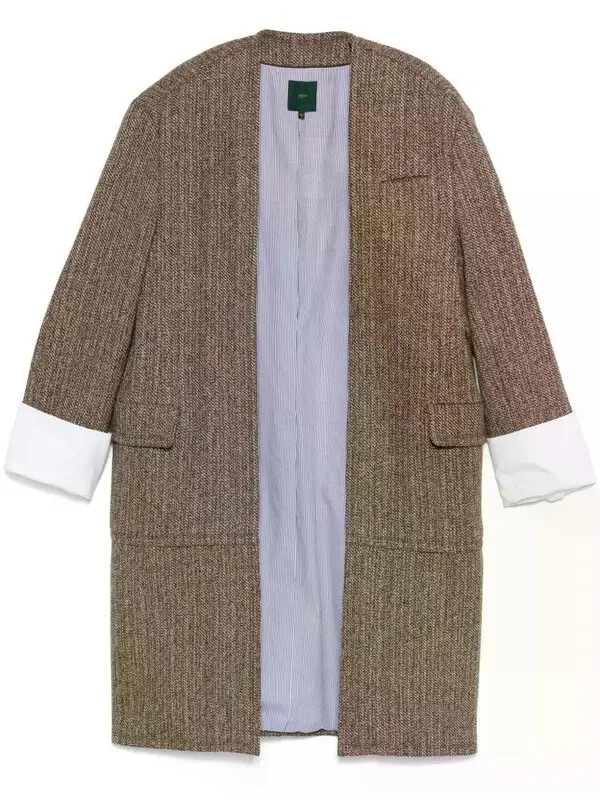 MAISON JEJIA Multicolour Tweed Long Coat