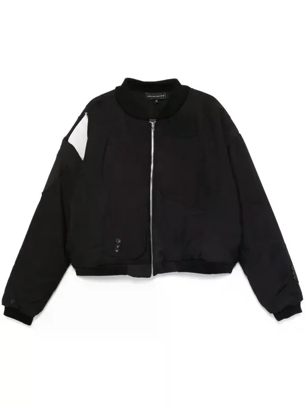 WHO DECIDES WAR Patchwork-design Jacket
