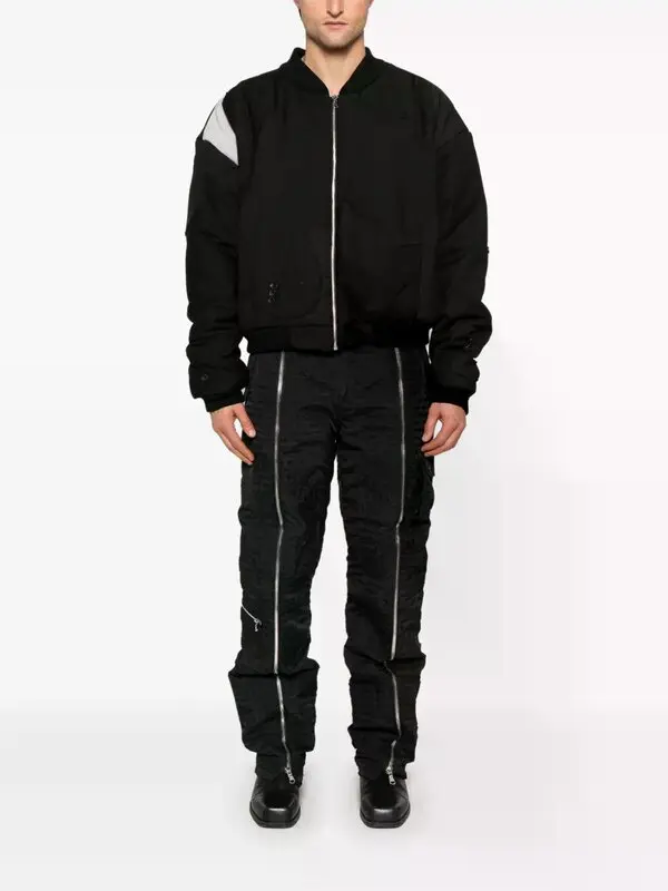 WHO DECIDES WAR Patchwork-design Jacket