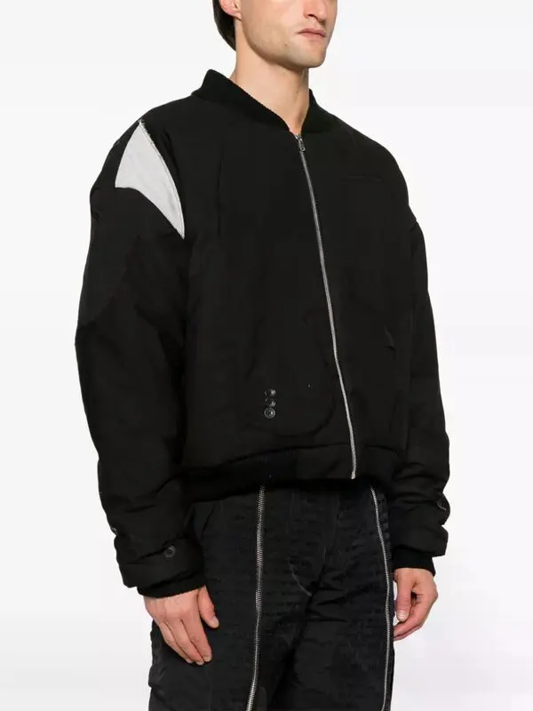 WHO DECIDES WAR Patchwork-design Jacket