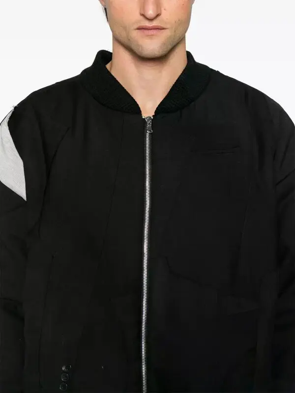 WHO DECIDES WAR Patchwork-design Jacket