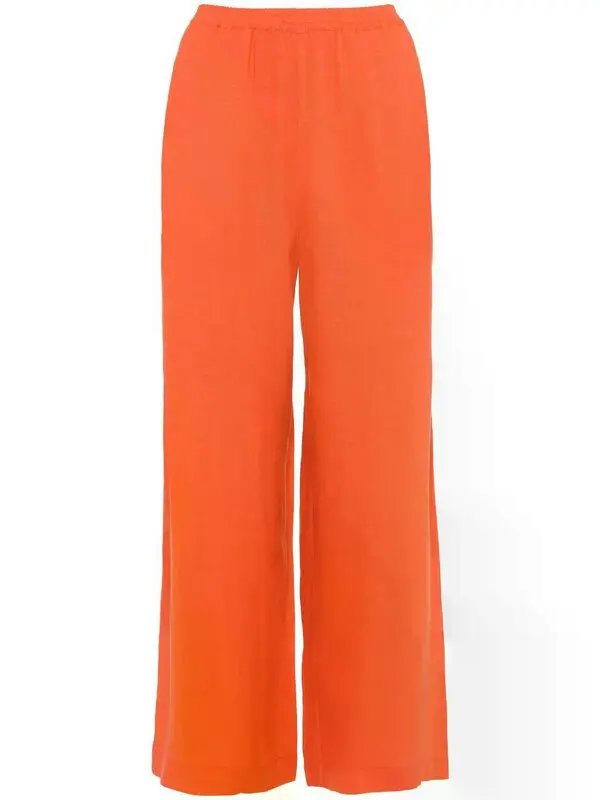 ERES Wide-leg Linen Trousers - Orange