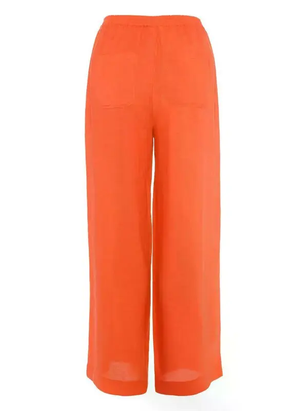 ERES Wide-leg Linen Trousers - Orange