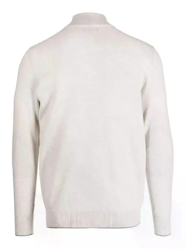 N.peal Carnaby Half-zip Jumper - Neutrals