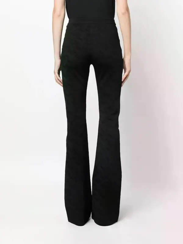 Versace Greca-knit Flared Trousers