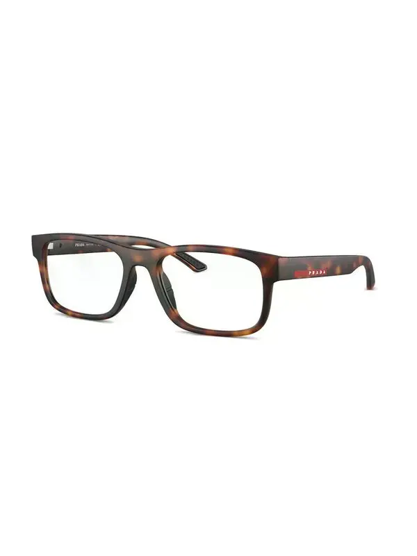 Prada Rectangle-frame Glasses - Brown