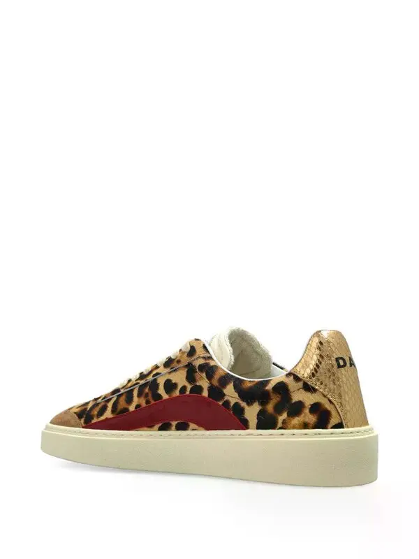 Dsquared2 Leopard-print Leather Sneakers