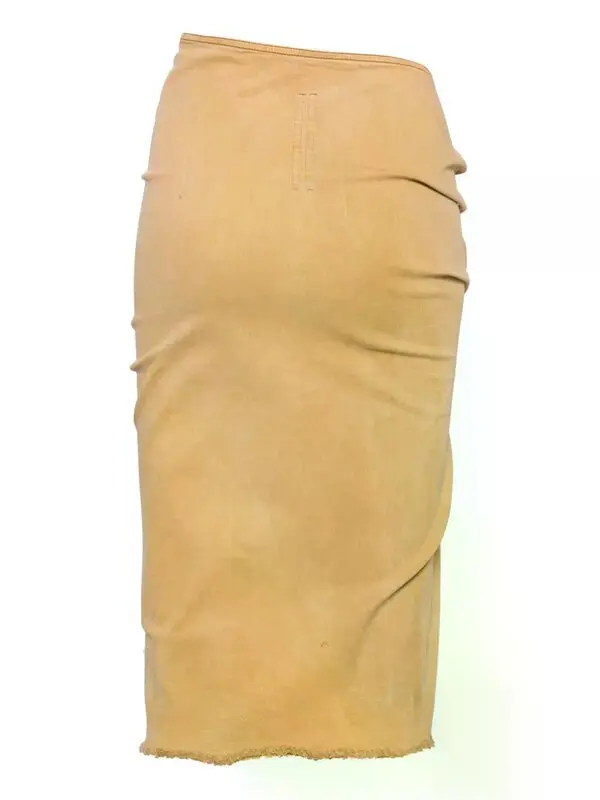 Rick Owens Edfu Front-slit Denim Skirt
