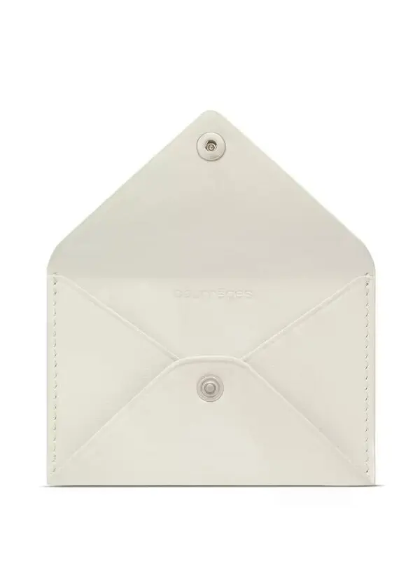 COURREGES Leather Card Holder - Neutrals