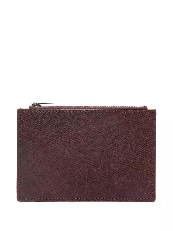 DOUCAL'S Leather Card Holder - Red