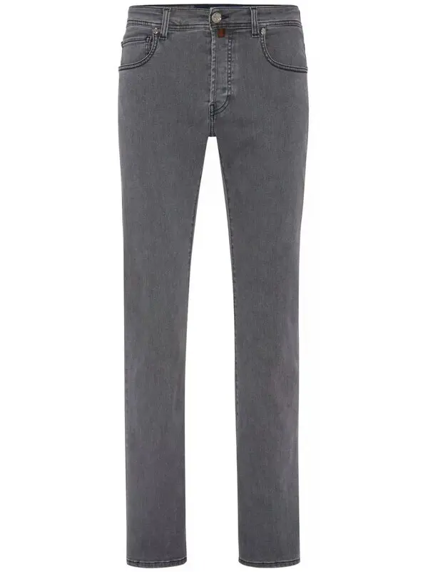 BILLIONAIRE Logo-embroidered Straight-leg Jeans