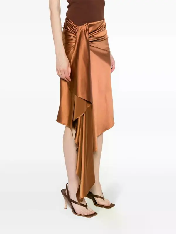 Christopher Esber Cusco Silk Midi Skirt