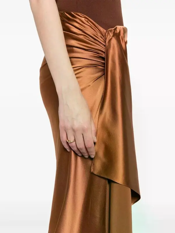 Christopher Esber Cusco Silk Midi Skirt
