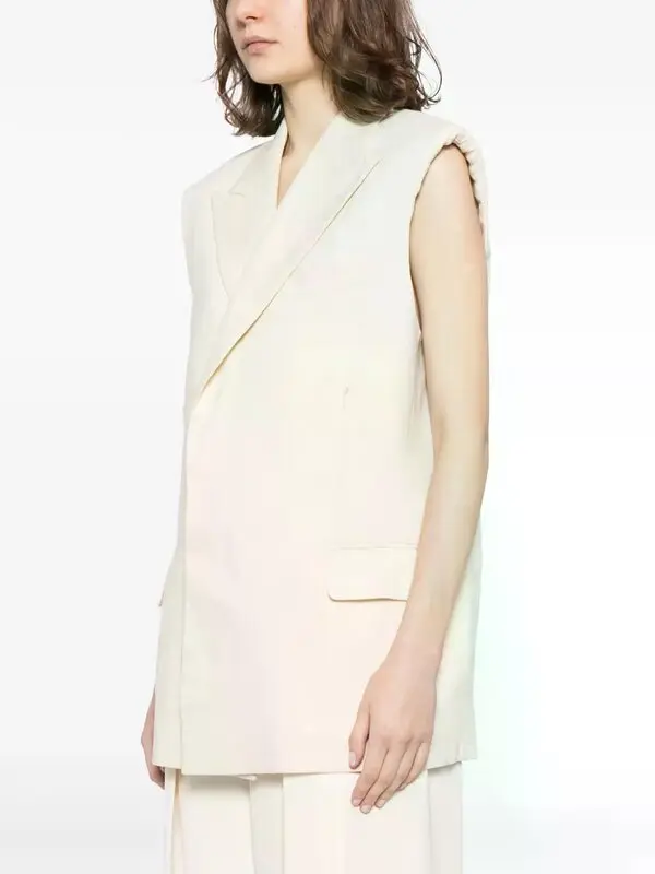 Helmut Lang Peak-lapel Shoulder-pad Waistcoat