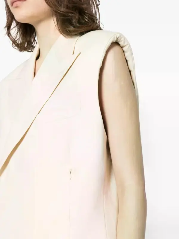 Helmut Lang Peak-lapel Shoulder-pad Waistcoat