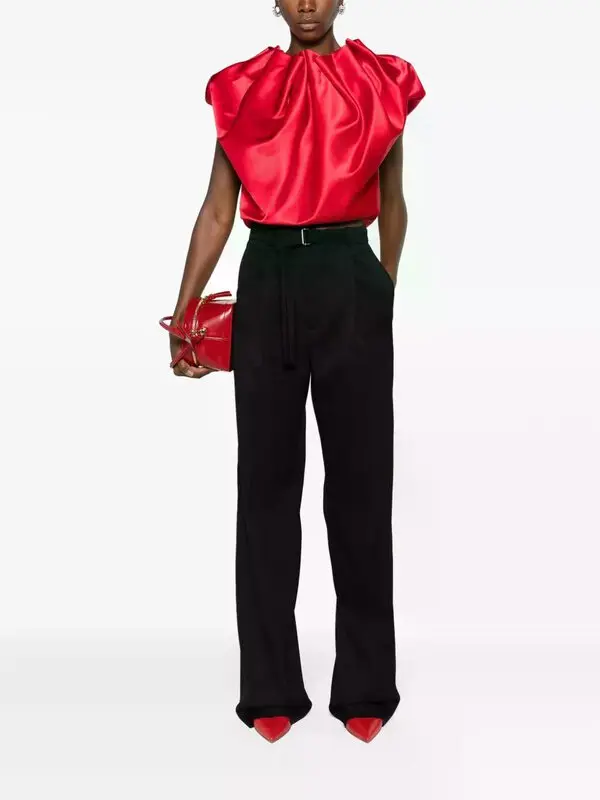LANVIN X Future Belted Straight Trousers