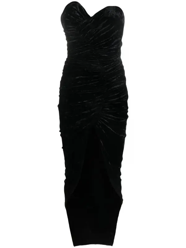 Alexandre Vauthier Strapless Velvet Dress