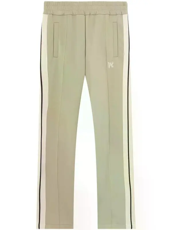 Palm Angels Monogram-embroidered Striped Track Pants