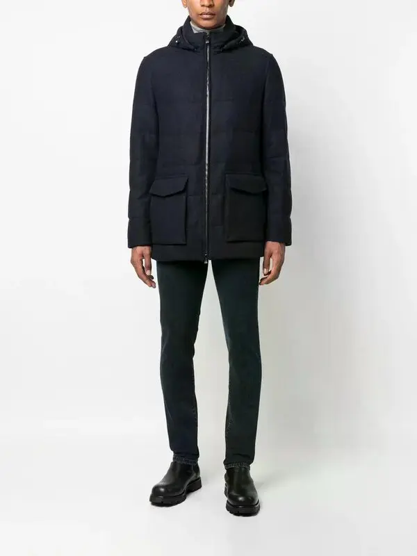 Corneliani Cargo-pocket Cashmere Padded Jacket
